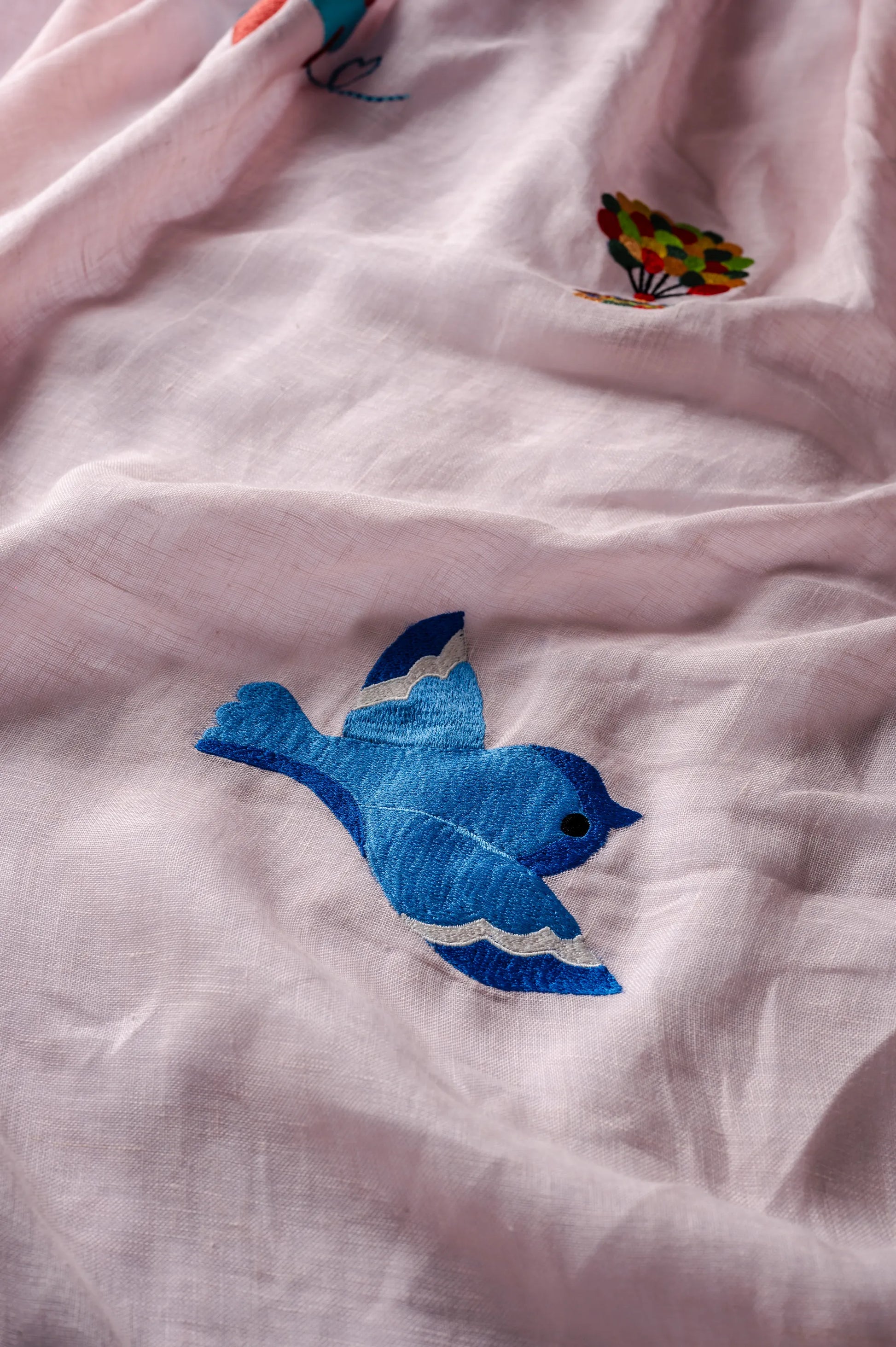 Linen Embroidered Curtains